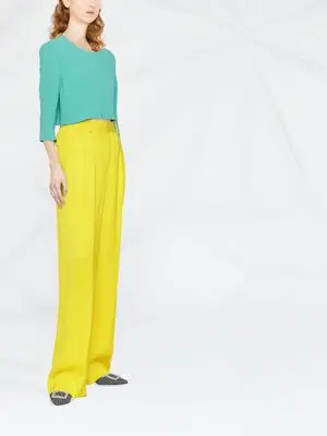Patrizia Pepe Cropped Three-quarter Sleeve Jacket