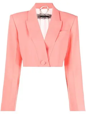 Patrizia Pepe Peak-lapel Cropped Blazer