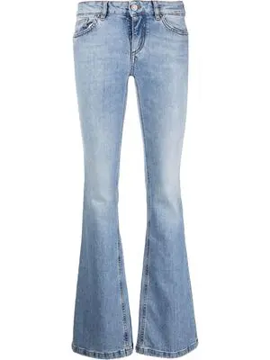 Blumarine Flared Low-rise Jeans