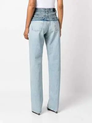 Amiri High-rise Straight-leg Jeans - Blue