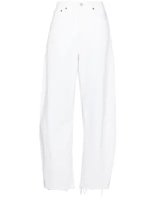 AGOLDE High-waist Wide-leg Jeans - White
