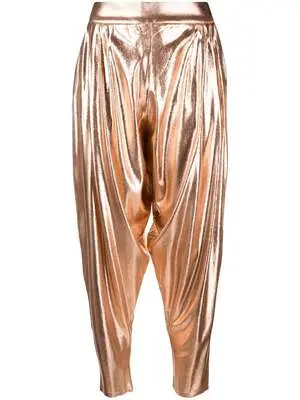 TOM FORD Lamé Tapered Trousers - Pink