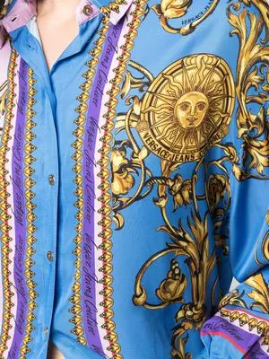 Versace Baroque Print Long Sleeve Shirt