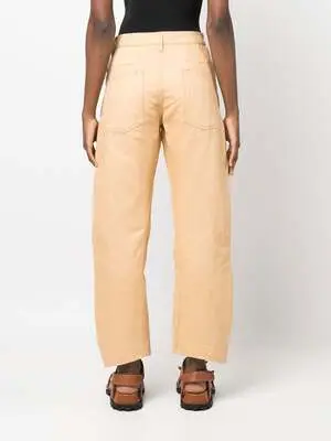 JIL SANDER High-waisted Tapered Jeans - Neutrals