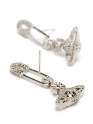VIVIENNE WESTWOOD Safety Pin Detail Earrings