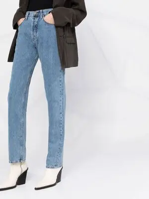 ANINE BING High-waisted Straight-leg Jeans
