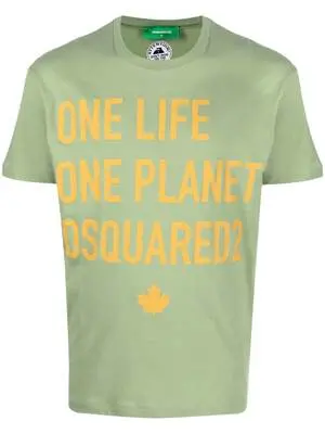 Dsquared2 One Life One Planet' T-shirt - Green