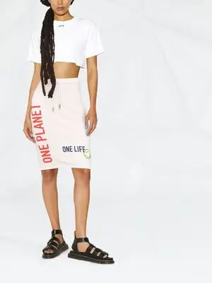 Dsquared2 Smiley Slogan Print Skirt