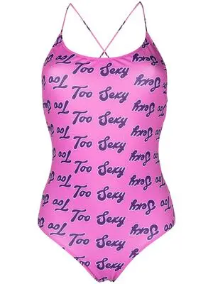 Natasha Zinko Graphic Print One-piece Swimsuit - Pink