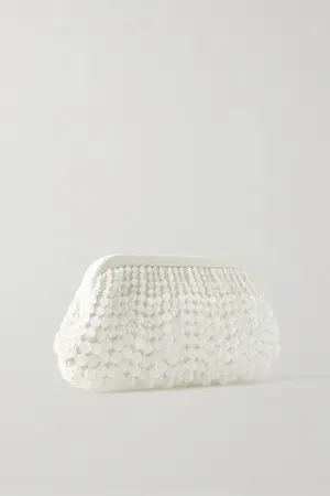 Cult Gaia Nia Embellished Leather Clutch