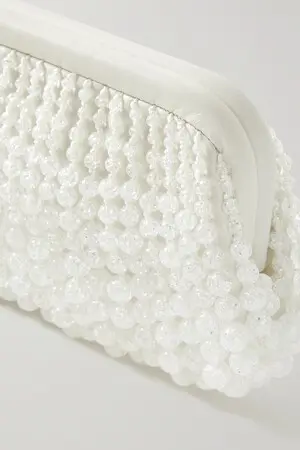 Cult Gaia Nia Embellished Leather Clutch