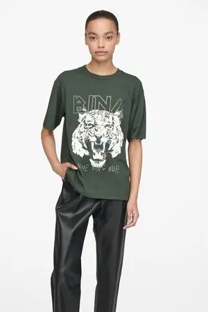 ANINE BING Tiger Tee Forest