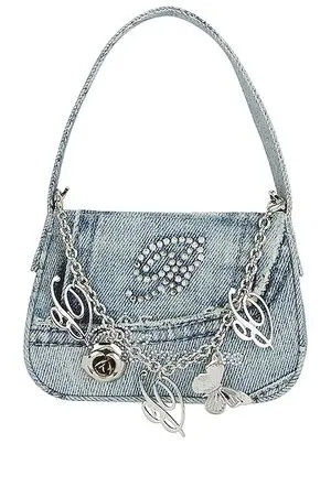 Blumarine Denim Bag In Blue