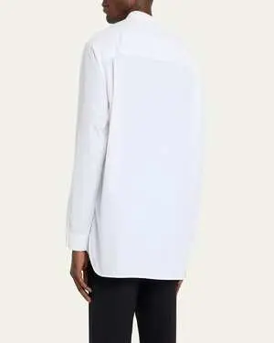 3.1 Phillip Lim Band-collar Relaxed Sport Shirt - White
