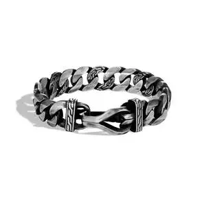 John Hardy Asli Curb Chain Bracelet, Dark - Silver