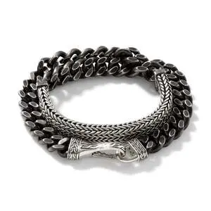 John Hardy Rata Chain Curb Wrap Bracelet - Multicolor