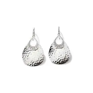 John Hardy Classic Chain Hammered Teardrop Earrings - Multicolor