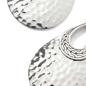 John Hardy Classic Chain Hammered Teardrop Earrings