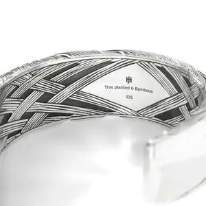 John Hardy Bamboo Woven Kick Cuff
