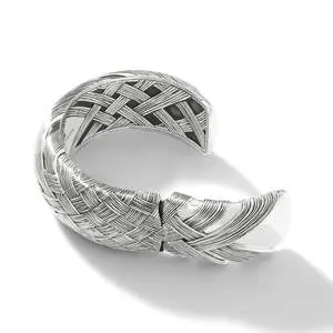 John Hardy Bamboo Woven Kick Cuff