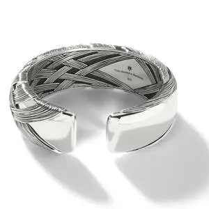 John Hardy Bamboo Woven Kick Cuff