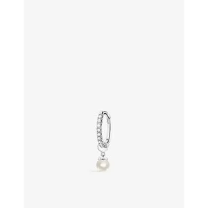 THOMAS SABO Pearl Pendant Single Hoop Earring - White