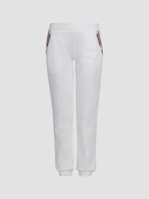 Moschino Stretch-cotton Jogger Pants - White