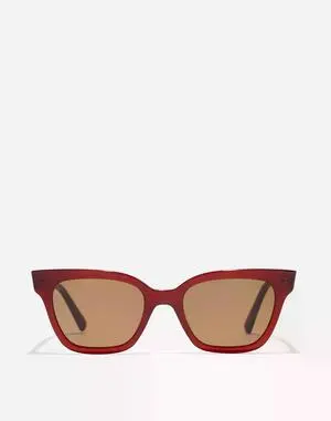 Madewell Pierport Cat-Eye Sunglasses Clear