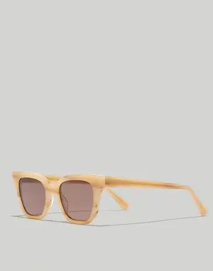 Madewell Pierport Cat-Eye Sunglasses Lighthouse Horn Multi