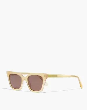 Madewell Pierport Cat-Eye Sunglasses Tungsten Glow