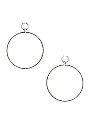 SPINELLI KILCOLLIN Altraire Noir Hoop Earrings - Black Rhodium Plated Silver