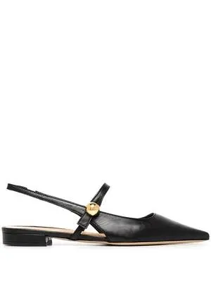 MADISON MAISON Slingback Ballerina Shoes - Black