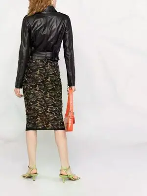 Patrizia Pepe Long Sleeve Biker Jacket