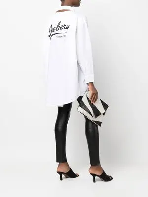 Iceberg Embroidered-logo Cut-out Shirt