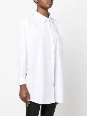 Iceberg Embroidered-logo Cut-out Shirt