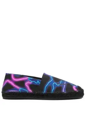 Valentino Garavani Vltn Logo-print Espadrilles - Black