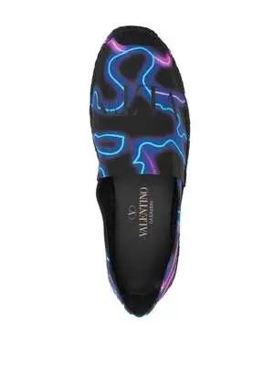 Valentino Garavani Vltn Logo-print Espadrilles - Black