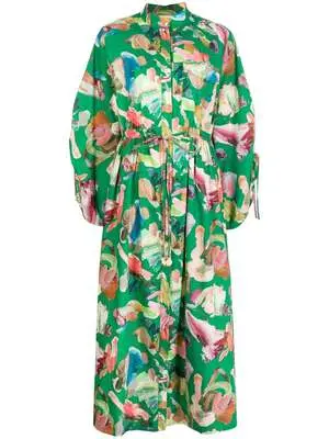 ALEMAIS Arlo Abstract-print Shirt Dress