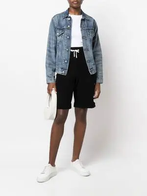 Max & Moi Rib-knit Merino Blend Shorts