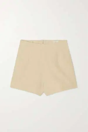 Le Kasha Net Sustain Ezbet Organic Linen Shorts Beige