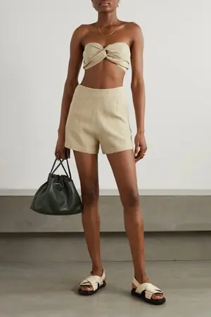 Le Kasha Net Sustain Ezbet Organic Linen Shorts