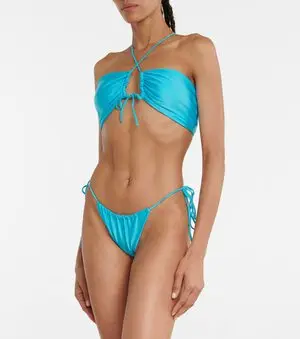 Jade Swim Lana Self-tie Bikini Bottoms - Blue