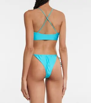 Jade Swim Lana Self-tie Bikini Bottoms - Blue