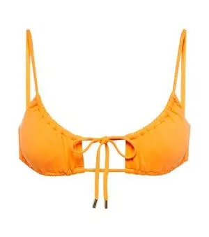 Melissa Odabash Cutout Bikini Top - Orange
