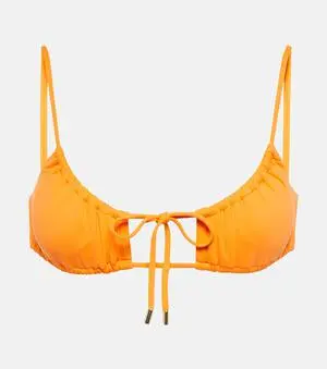 Melissa Odabash Cutout Bikini Top - Orange