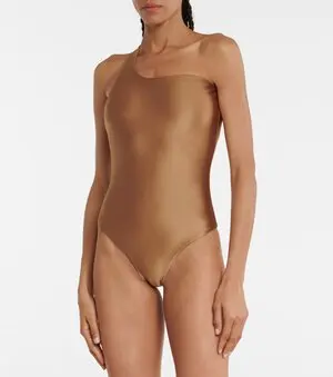 Jade Swim Evolve One-shoulder Swimsuit - Brown