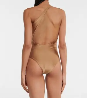 Jade Swim Evolve One-shoulder Swimsuit - Brown