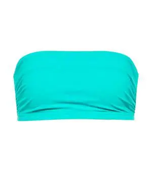 KARLA COLLETTO Basics Bandeau Bikini Top - Blue