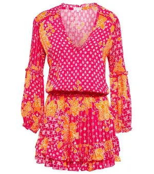 Poupette St Barth Ilona Printed Mini Dress - Pink