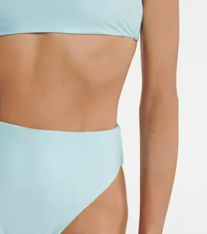 Jade Swim Incline High-rise Bikini Bottoms - Blue